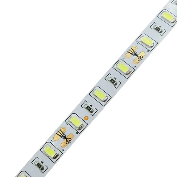 LED лента открытая, 10мм, IP23, SMD 5730, 60 LED/m, 12V, 6500К белая, 1 ...