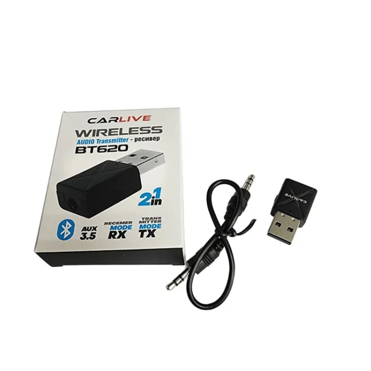 Bluetooth ресивер BT620 AUX+USB CARLIVE купить в интернет-магазине