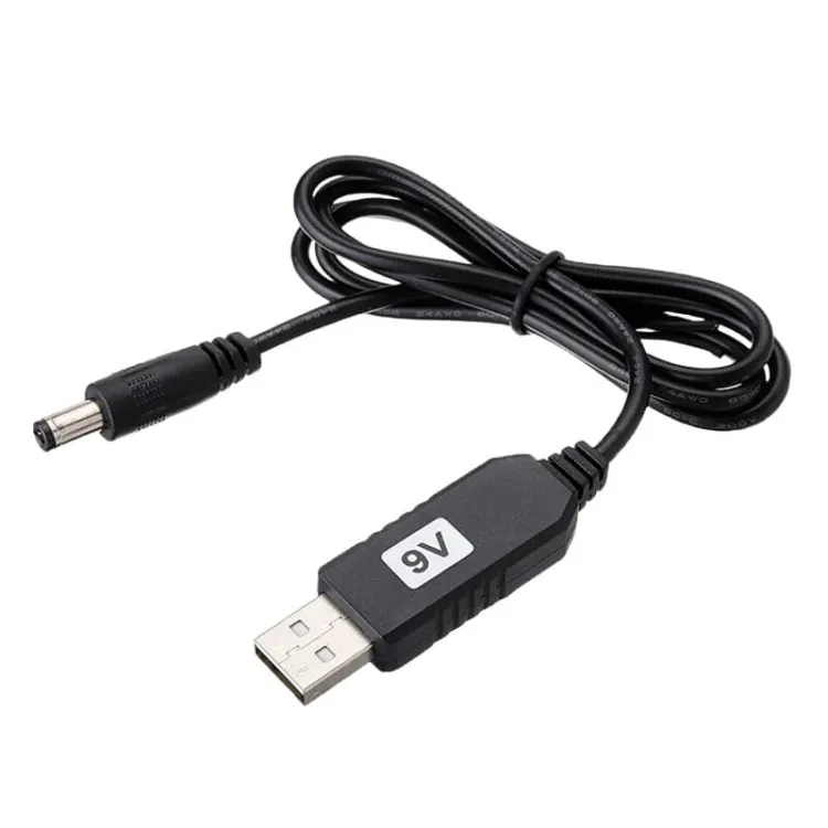 Кабель USB DC 5V повышающий на DC 9V 2.1x5.5мм, 1 метр купить в ...