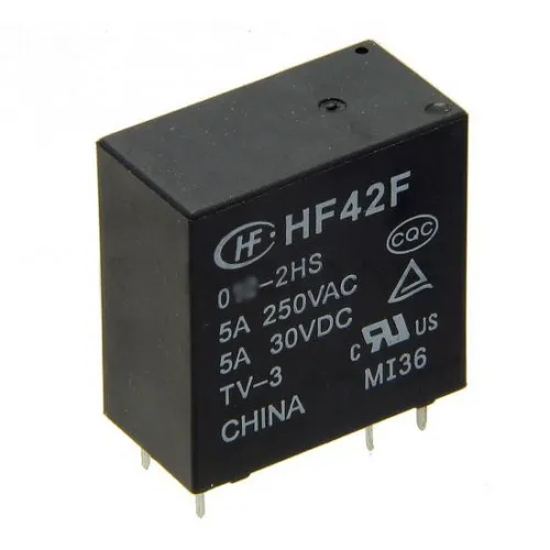 Реле HF42F/024-2HS 24VDC 5A купить в интернет-магазине